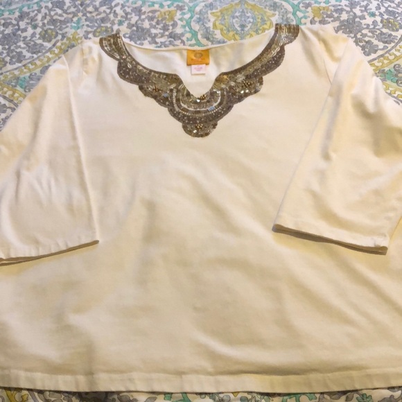 Ruby Rd. | Tops | Ruby Rd Embellished Top | Poshmark